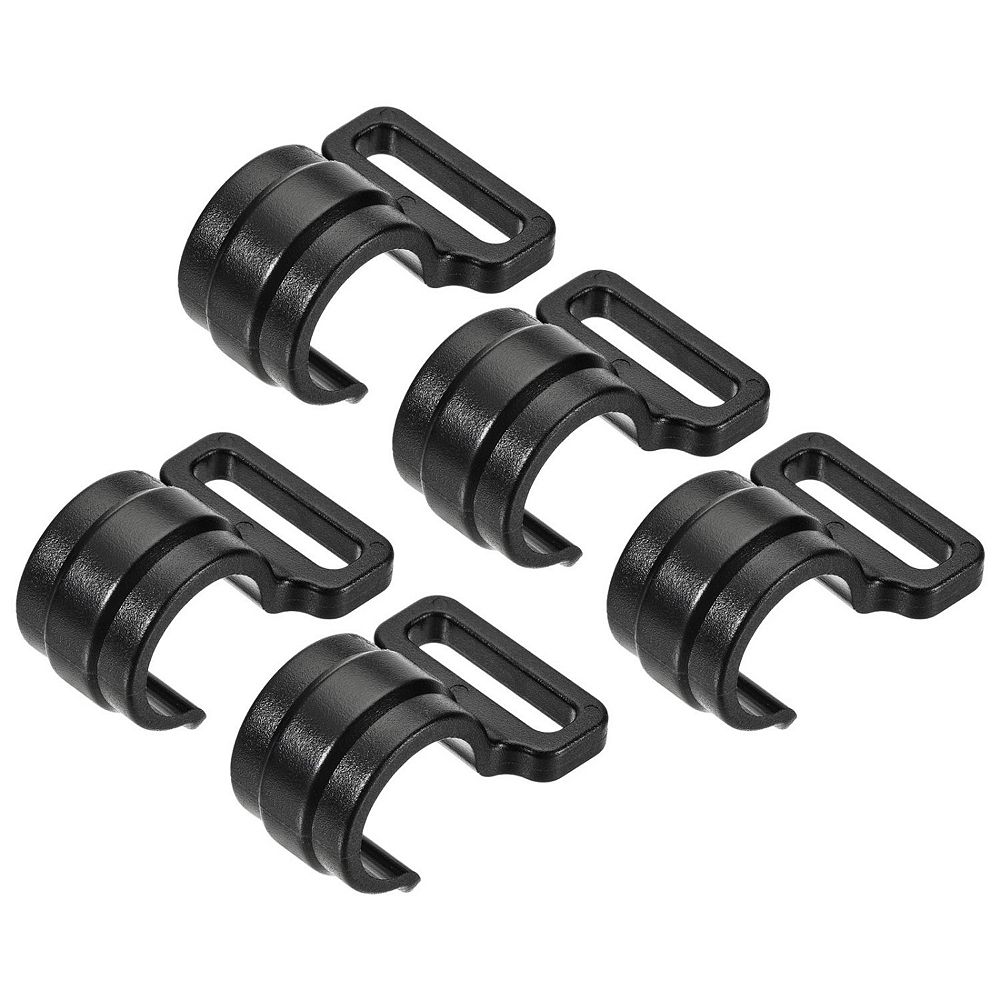 15.5mm Id Plastic Tent Tarp Bracket Pole Clips Fasteners For Camping 5pcs
