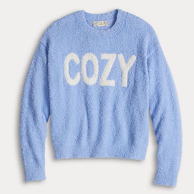 Juniors' Pink Republic Teddy Graphic Sweatshirt