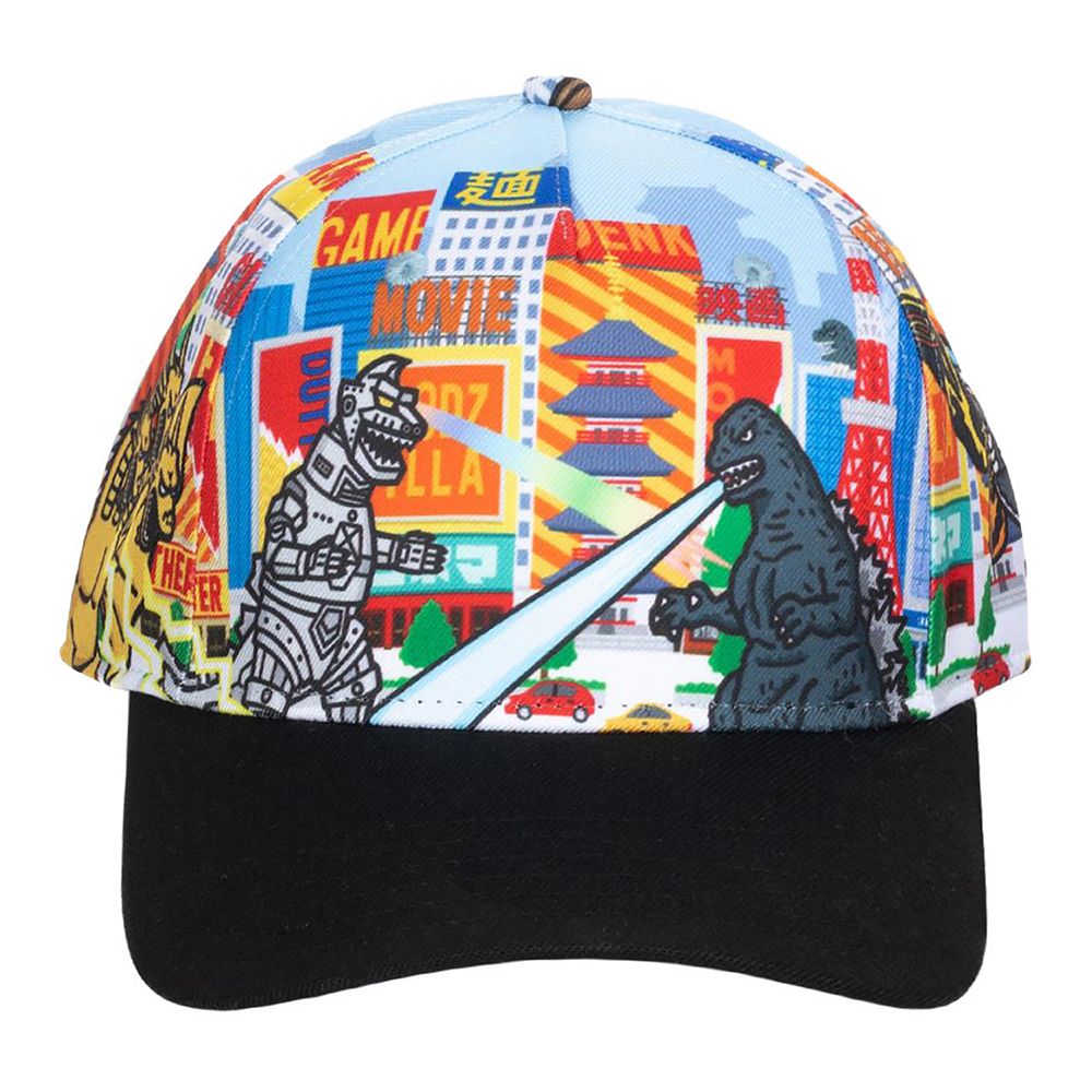 Men's Godzilla Cityscape Baseball Hat