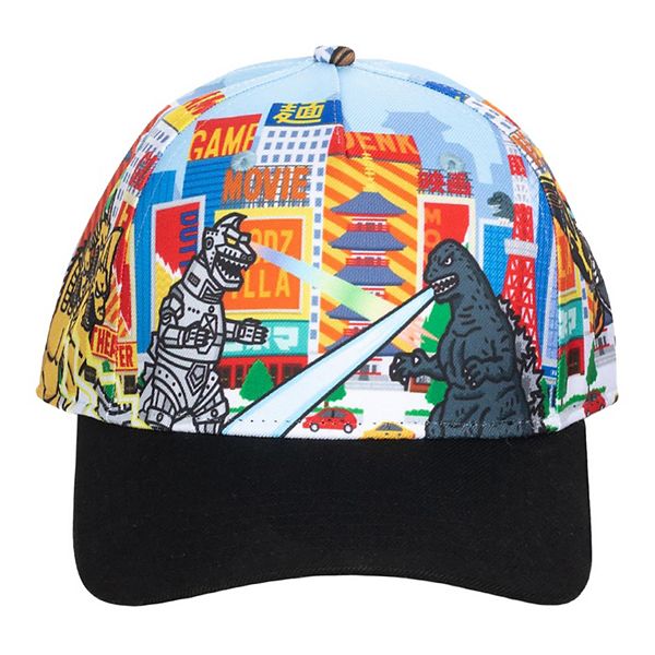 Men's Godzilla Cityscape Baseball Hat