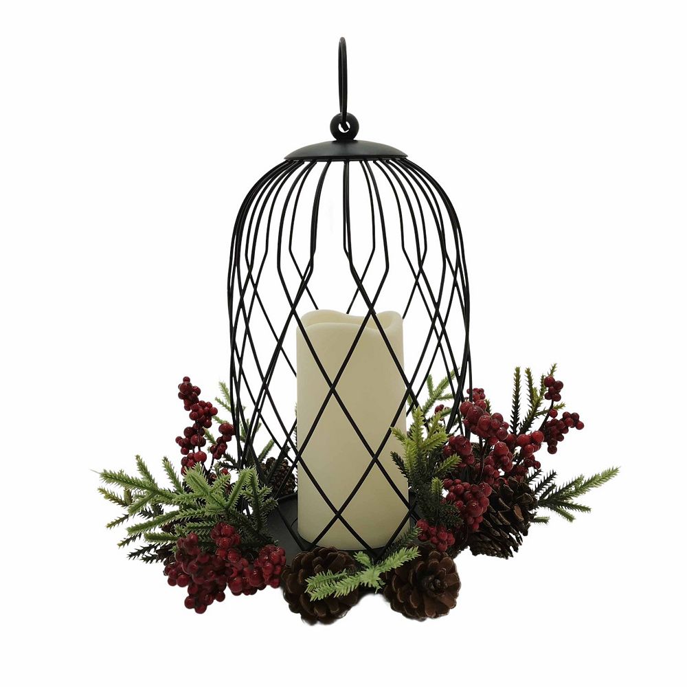St. Nicholas Square® LED Cloche Lantern Table Décor