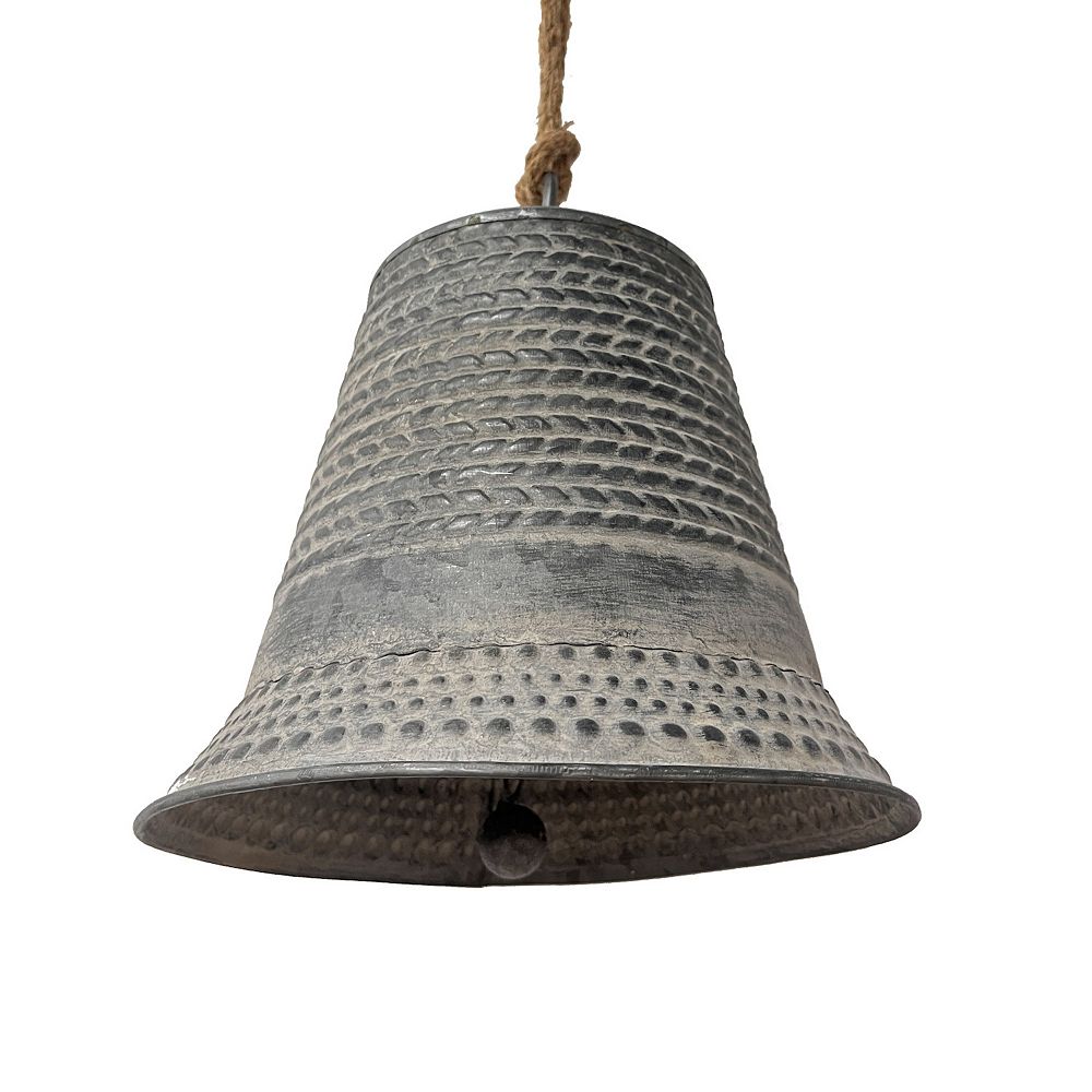 St. Nicholas Square® Distressed White Bell Décor
