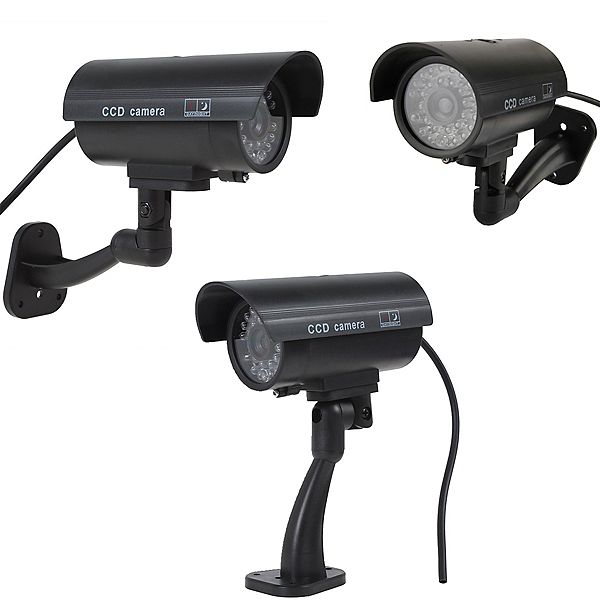 ZTECH CCTV Security Camera With a RED Flashing Light,9.5x9.5x7cm