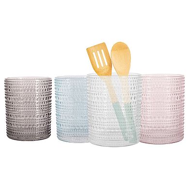 Home Essentials Halo Textured Glass Utensil Crock