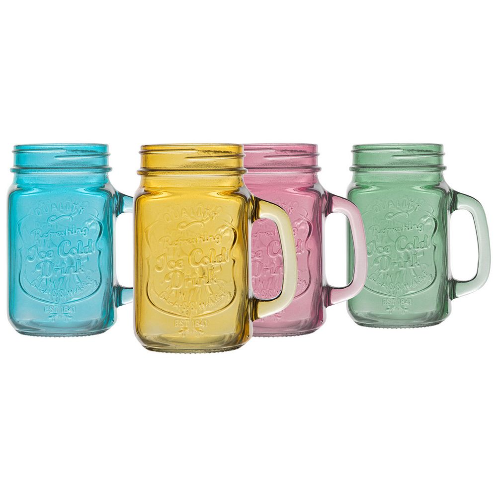Home Essentials Retroware Colorful Mugs 4-piece Set