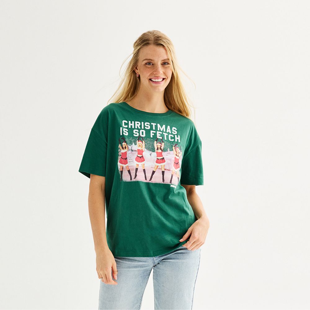 Juniors' Mean Girls Christmas Is So Fetch Boyfriend Graphic Tee