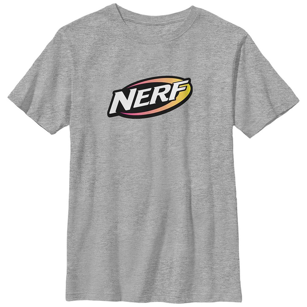 Boys 8-20 Nerf Orange and Red Simple Logo Graphic Tee