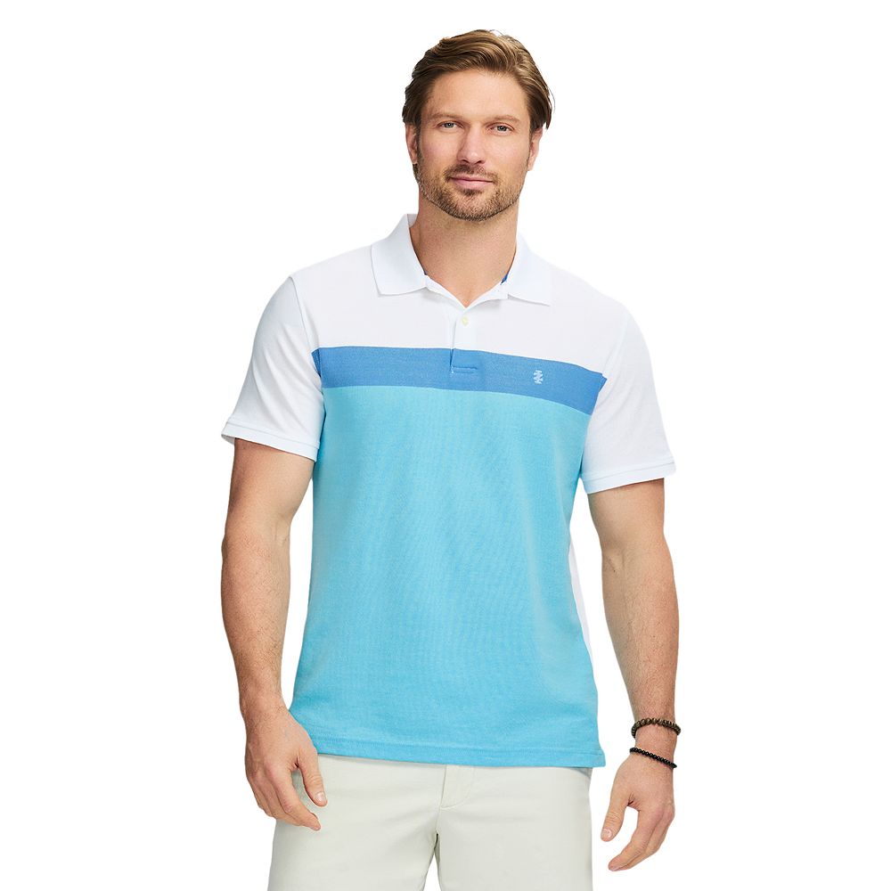 Men's IZOD Advantage Performance Short Sleeve Colorblock Polo Shirt