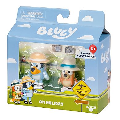 Bluey Holiday S11 Figure 2-pk. On Holiday