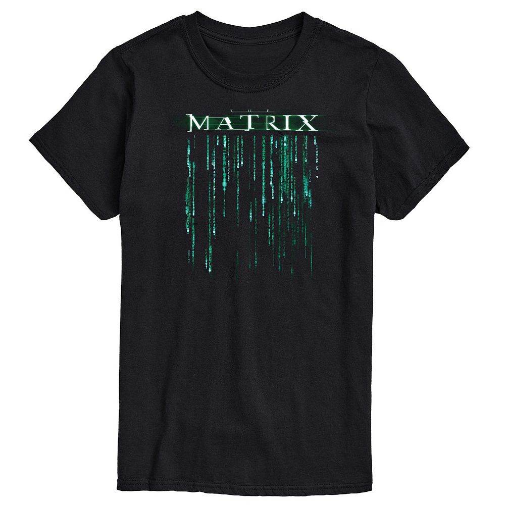Men's Matrix Logo Falling Code Graphic Tee