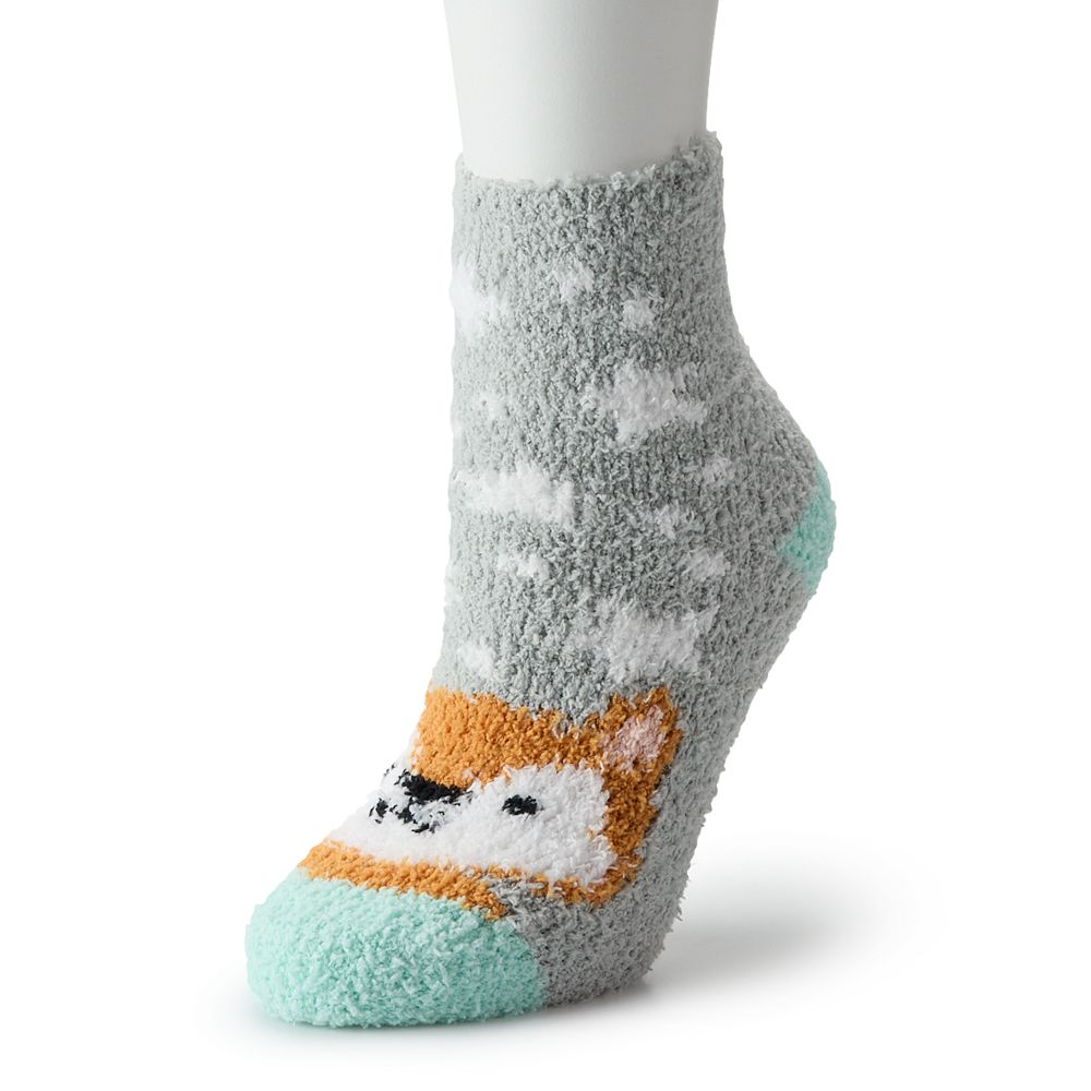 Women's Shine Fox Cozy Slipper Socks