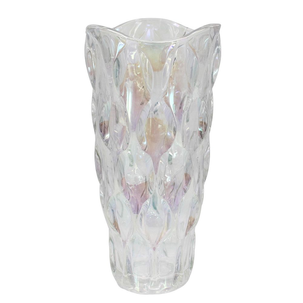 Everyday Decor Oil Slick Iridescent Glass Vase