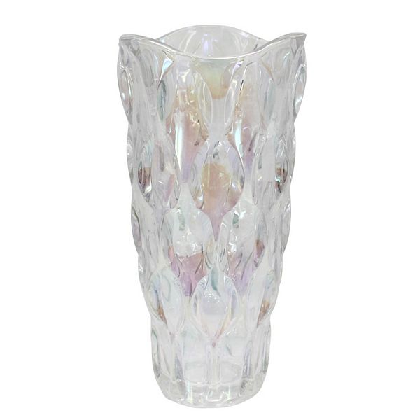 Everyday Decor Oil Slick Iridescent Glass Vase