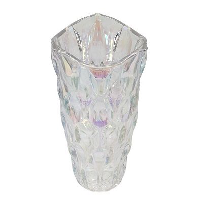 Everyday Decor Oil Slick Iridescent Glass Vase