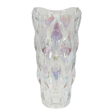 Everyday Decor Oil Slick Iridescent Glass Vase