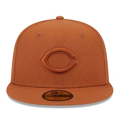 Men's New Era Brown Cincinnati Reds Spring Color 59FIFTY Fitted Hat