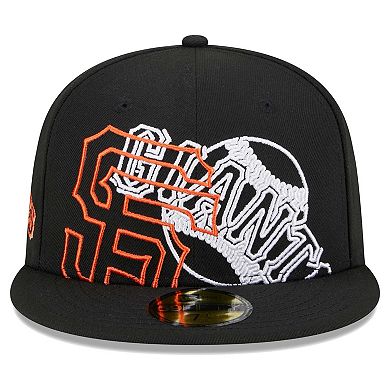 Men's New Era Black San Francisco Giants Game Day Overlap 59FIFTY ...