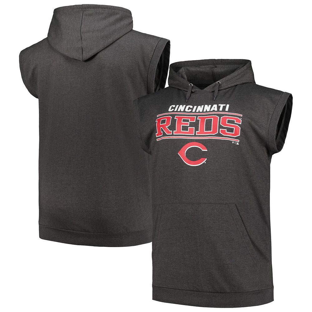Men's Profile Heather Charcoal Cincinnati Reds Big & Tall Muscle ...