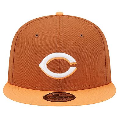 Men's New Era Brown Cincinnati Reds Spring Color Two-Tone 9FIFTY ...