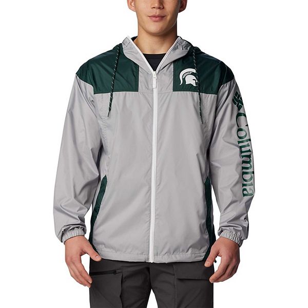 Men's Columbia Gray Michigan State Spartans Flash Challenger Omni-Shade ...