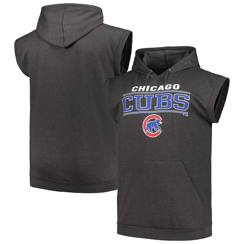 Men's Profile Heather Charcoal Chicago Cubs Big & Tall Muscle ...