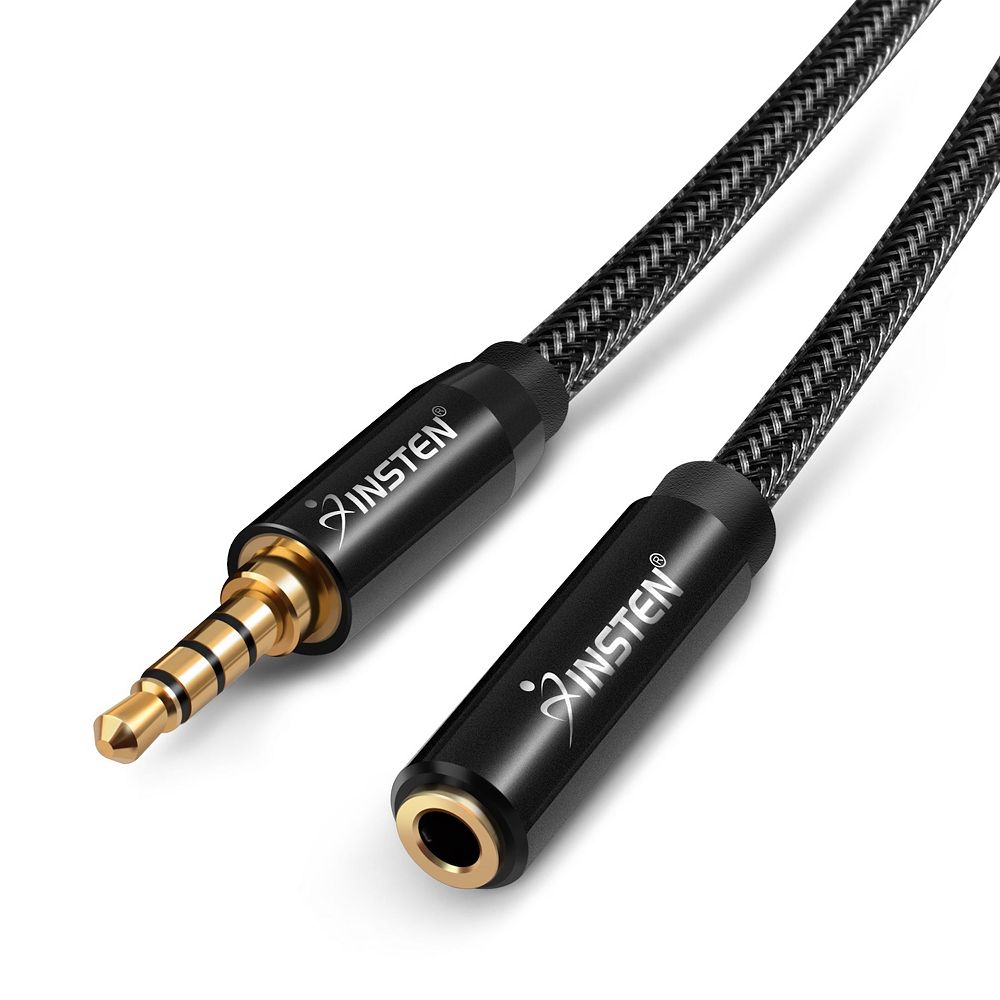 3 Ft 3.5mm Audio Extension Cable Trrs Stereo Headphone Cord Male To ...