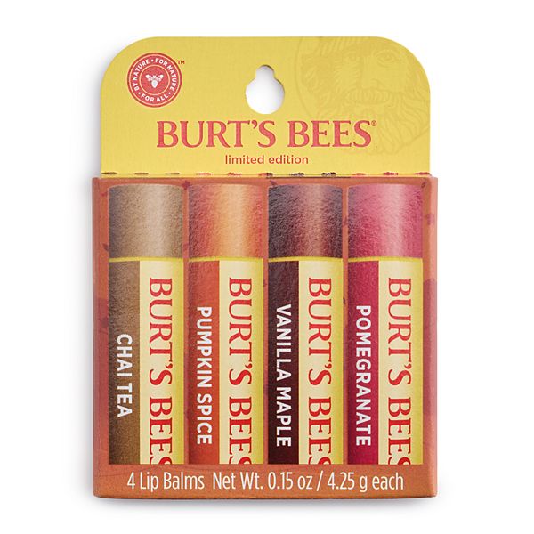 Burt's Bees 4-Pack Fall Lip Balm Set