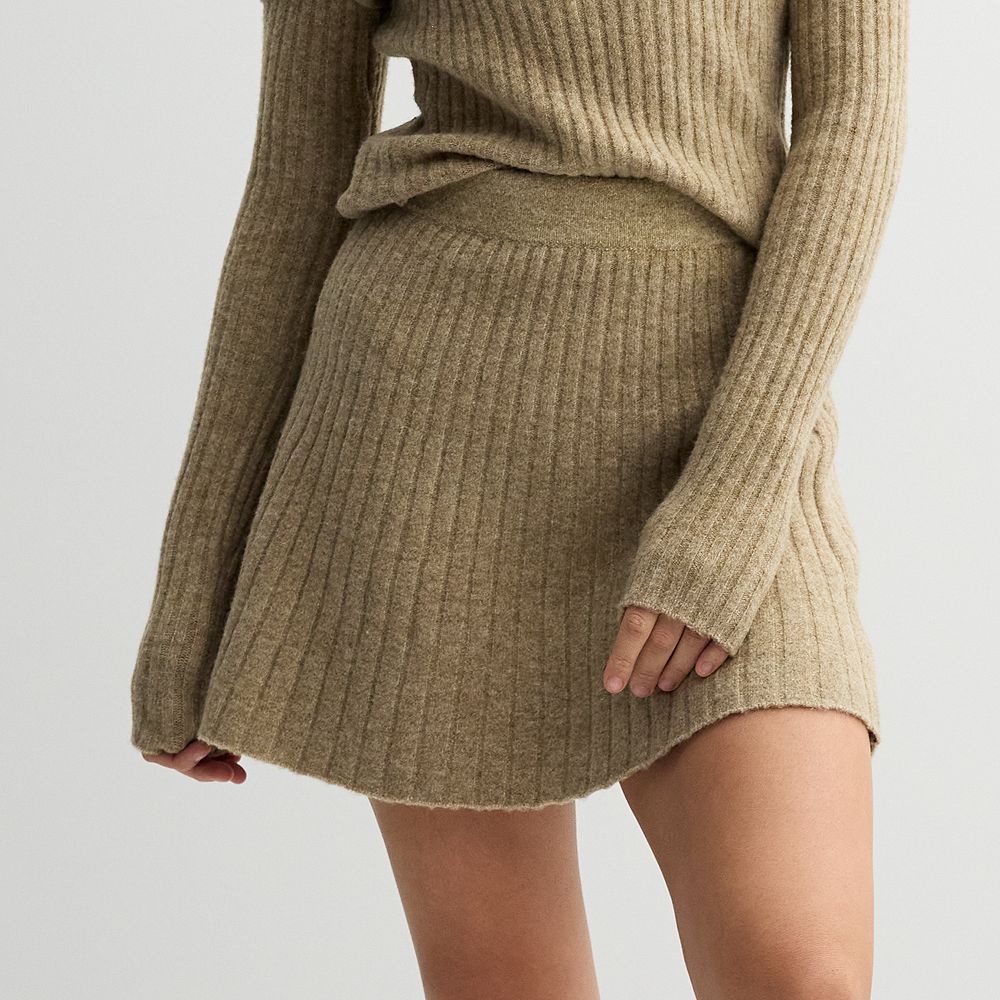 Juniors' SO® Ribbed Mini Sweater Skirt