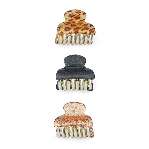 Ella Shea 3-pk Animal Print Hair Clip Set