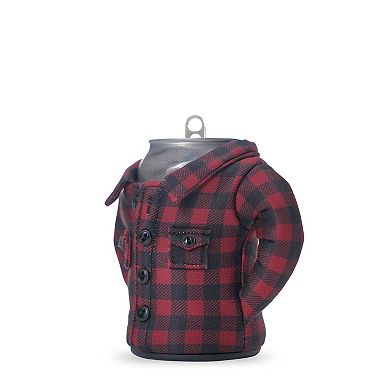 Puffin The Feller Peanuts Charlie Brown Brick Red Check Can Cooler