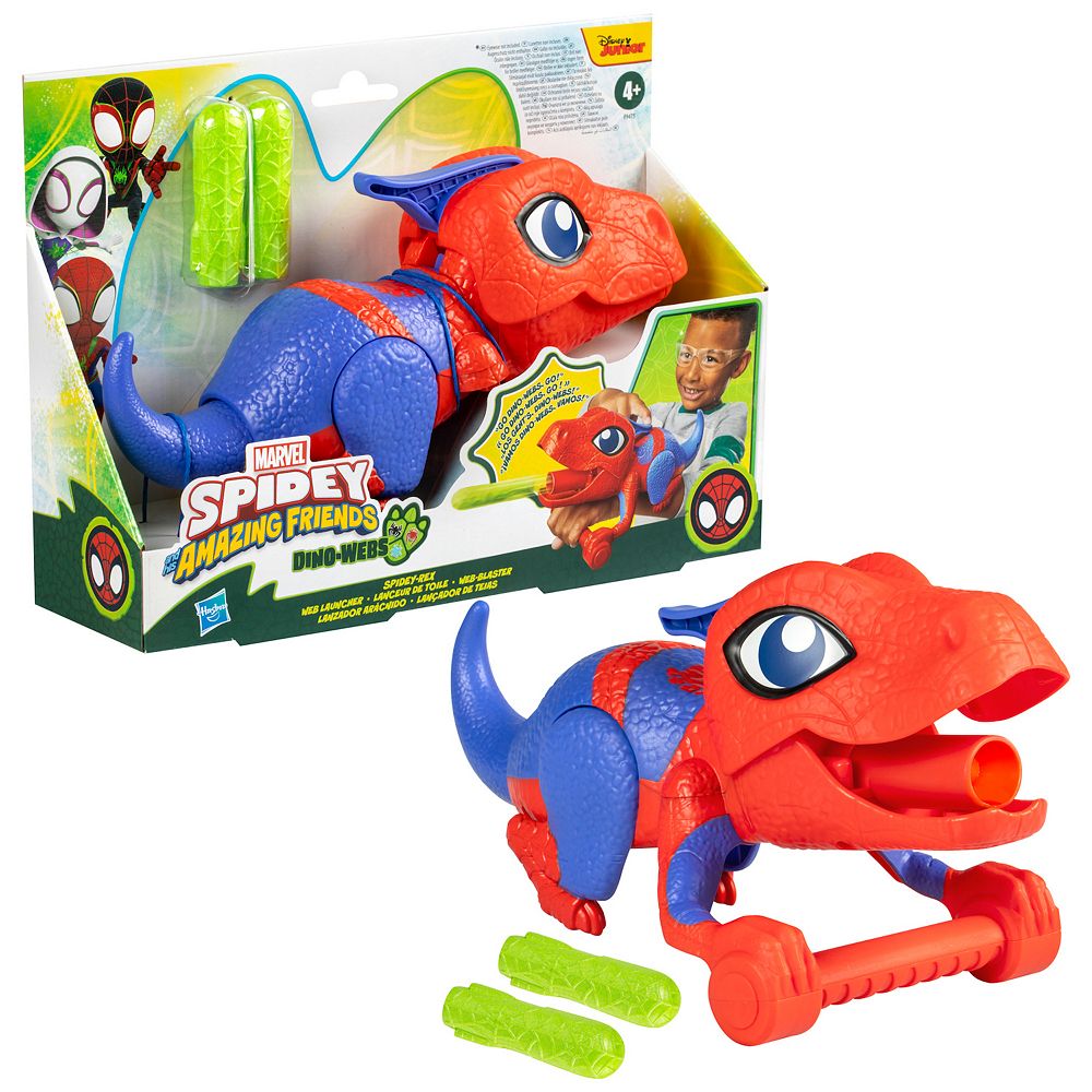 Hasbro Marvel Spidey and His Amazing Friends Dino-Webs NERF Spidey-Rex ...