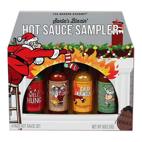 Modern Gourmet Foods Santa's Blazin' Hot Sauces - 4-pk.