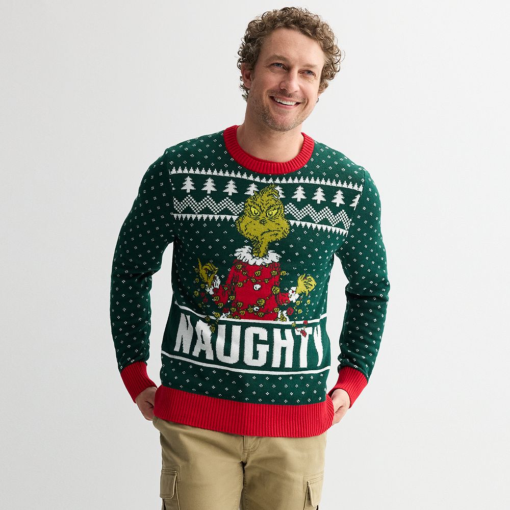Men's Grinch Holiday Sweater