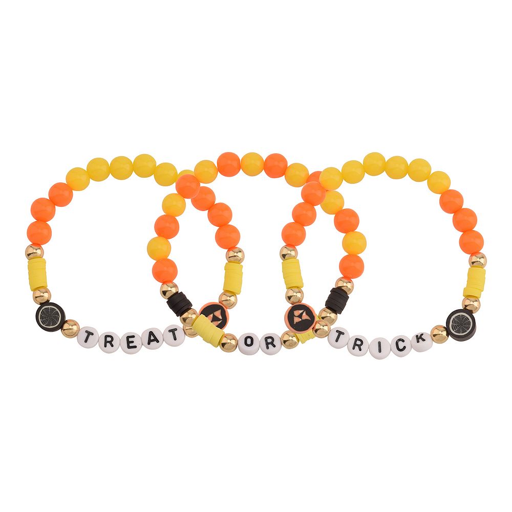 Celebrate Together™ Halloween Trick or Treat Beaded Stretch Bracelets Trio