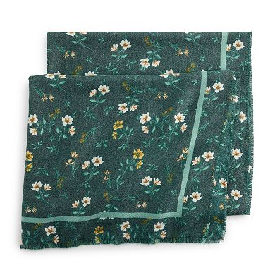 Women's Nine West Scatter Floral Softy Wrap