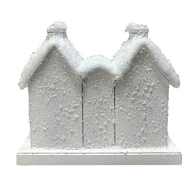 St. Nicholas Square® LED White Paper House Scene Table Decor