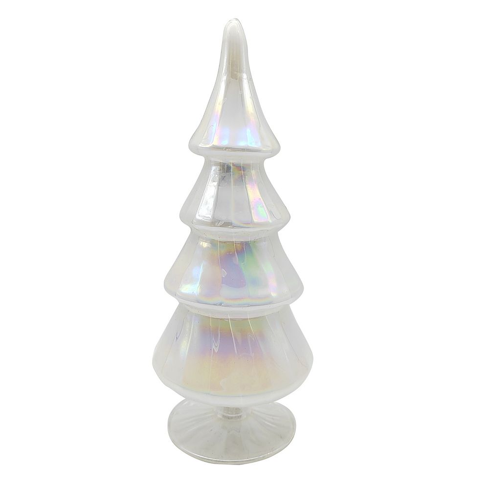 St. Nicholas Square® Small Iridescent Glass Tree Table Decor