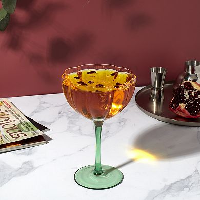 TU Studio Scalloped Coupe Glass