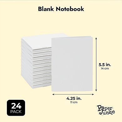 24 Pack Unlined Journals White, Blank Books for Kids To Write Stories ...