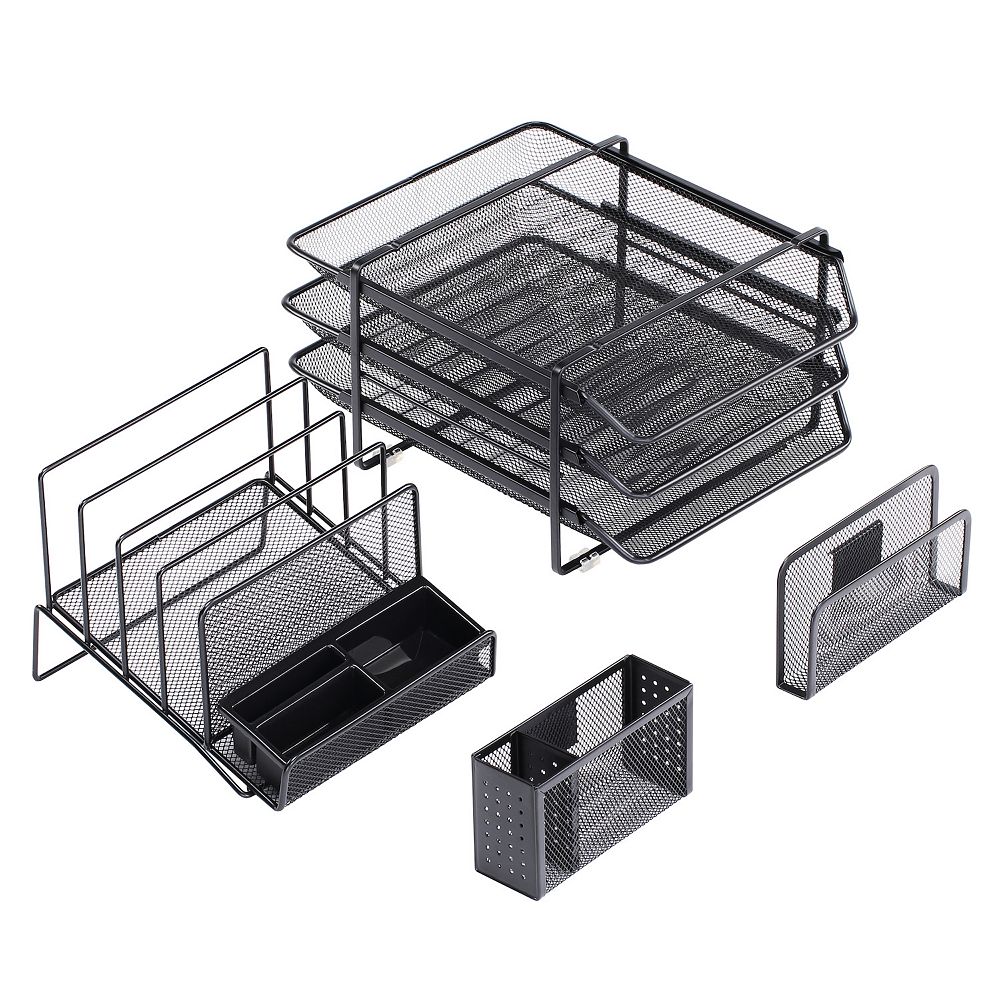 Stackable Mesh Desk Organizer