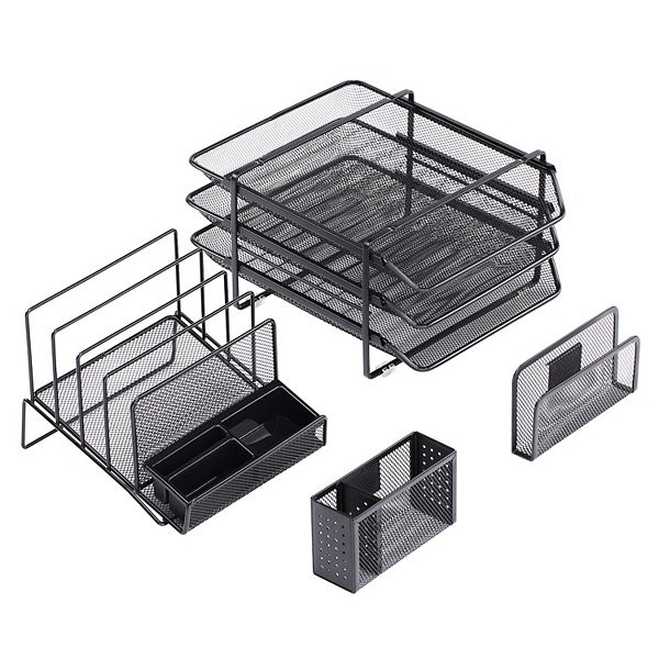 Stackable Mesh Desk Organizer