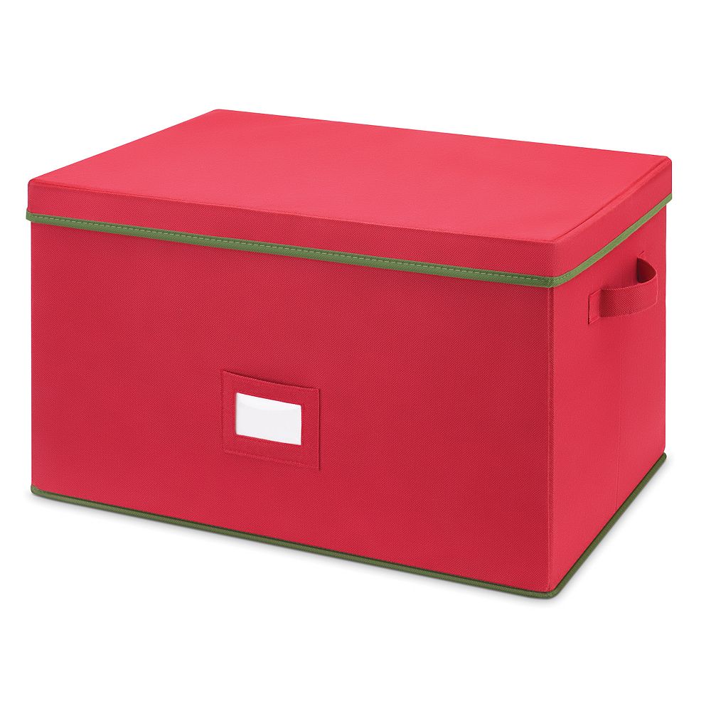 Whitmor Christmas Red Storage Box