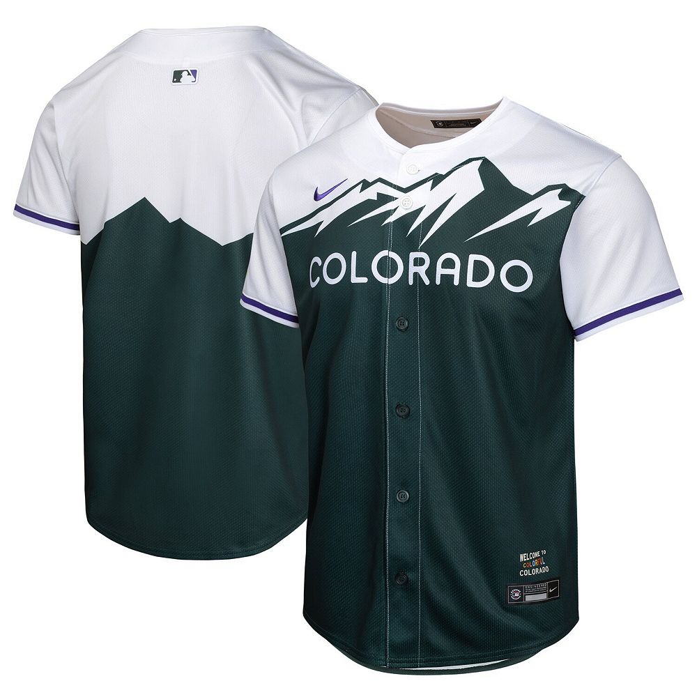 Youth Nike Green Colorado Rockies City Connect Limited Jersey