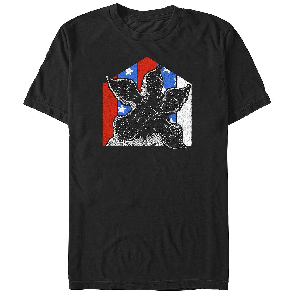 Big & Tall Stranger Things Red White And Blue Demogorgon Graphic Tee