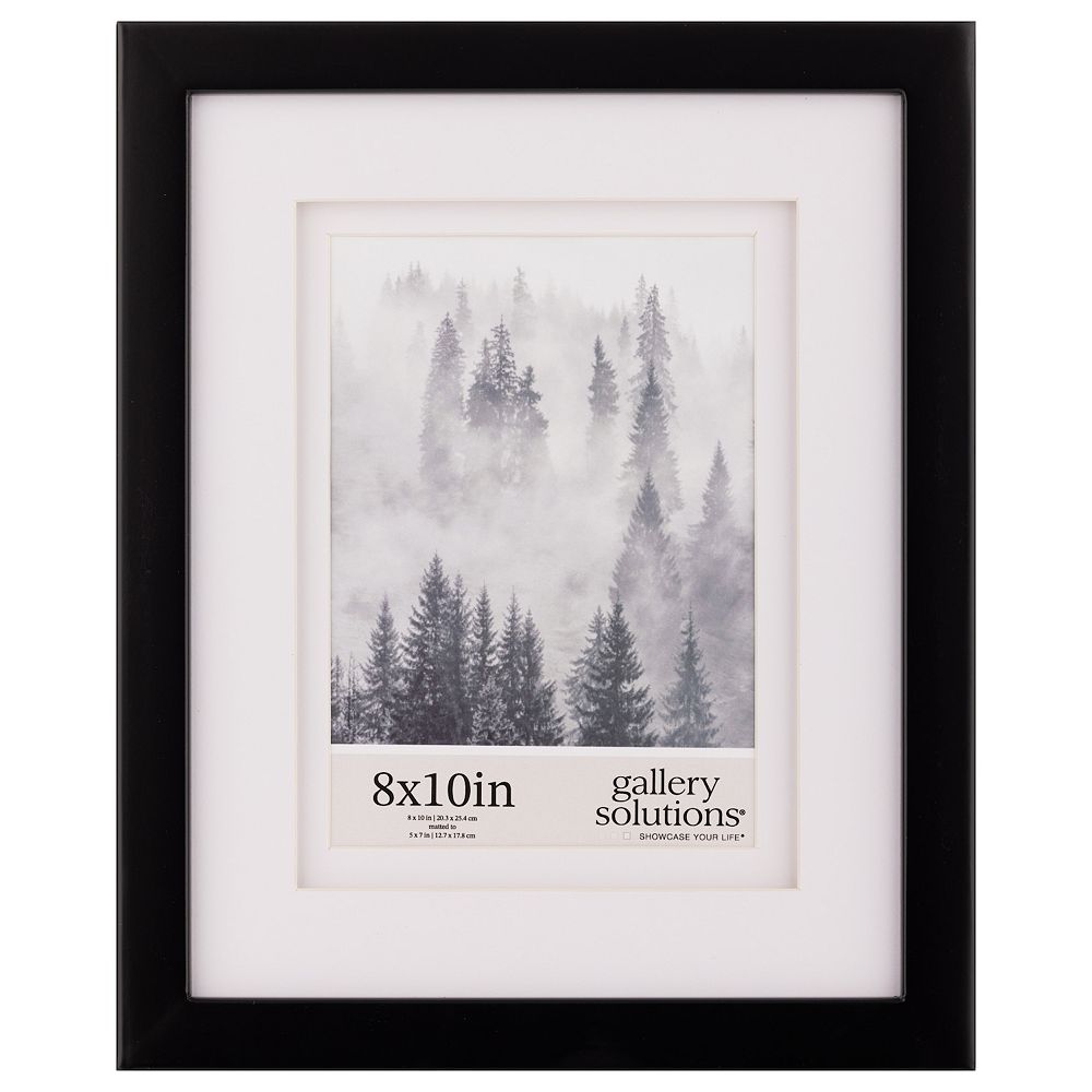 Gallery Solutions 5" x 7" Double Mat Contrast Tabletop Frame