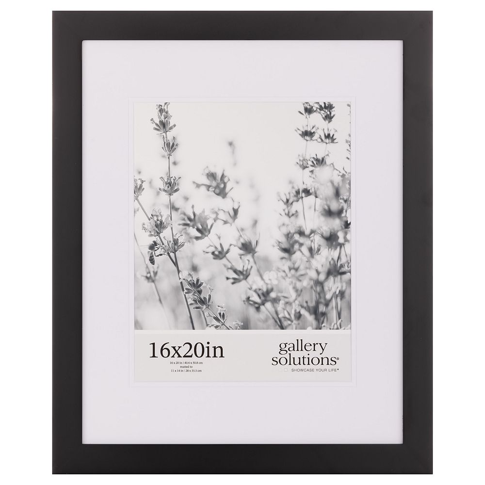 Gallery Solutions 11" x 14" Contrast Double Matted Poster Frame