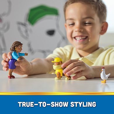 Paw Patrol Rubble Mayor Goodway & Chickaletta Figures Set