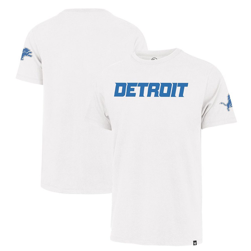 Men's '47 White Detroit Lions Two-Peat Franklin T-Shirt