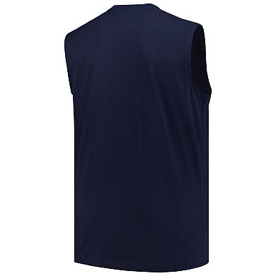 Men's Profile Navy Michigan Wolverines Big & Tall Tank Top