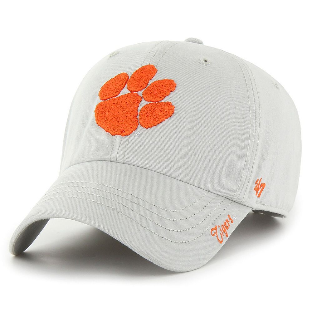 Women's '47 Gray Clemson Tigers Miata Clean Up Adjustable Hat